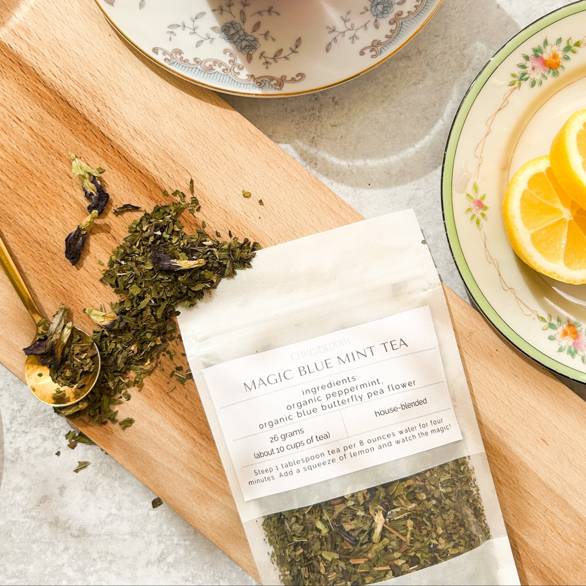 Magic Blue Mint Tea – Cake Bloom